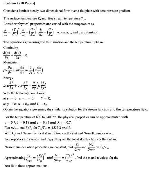 texts problem 2 50 points consider a laminar steady two dimensional ...