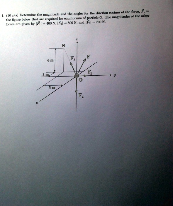 determine the magnitude and the angles for the direction cosines of the ...
