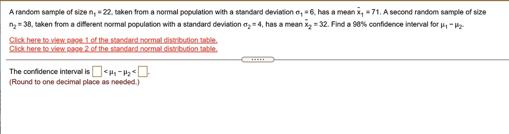 a random sample of size n 22 taken from normal population with standard ...