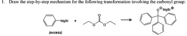 SOLVED: Draw the step-by-step mechanism for the following ...