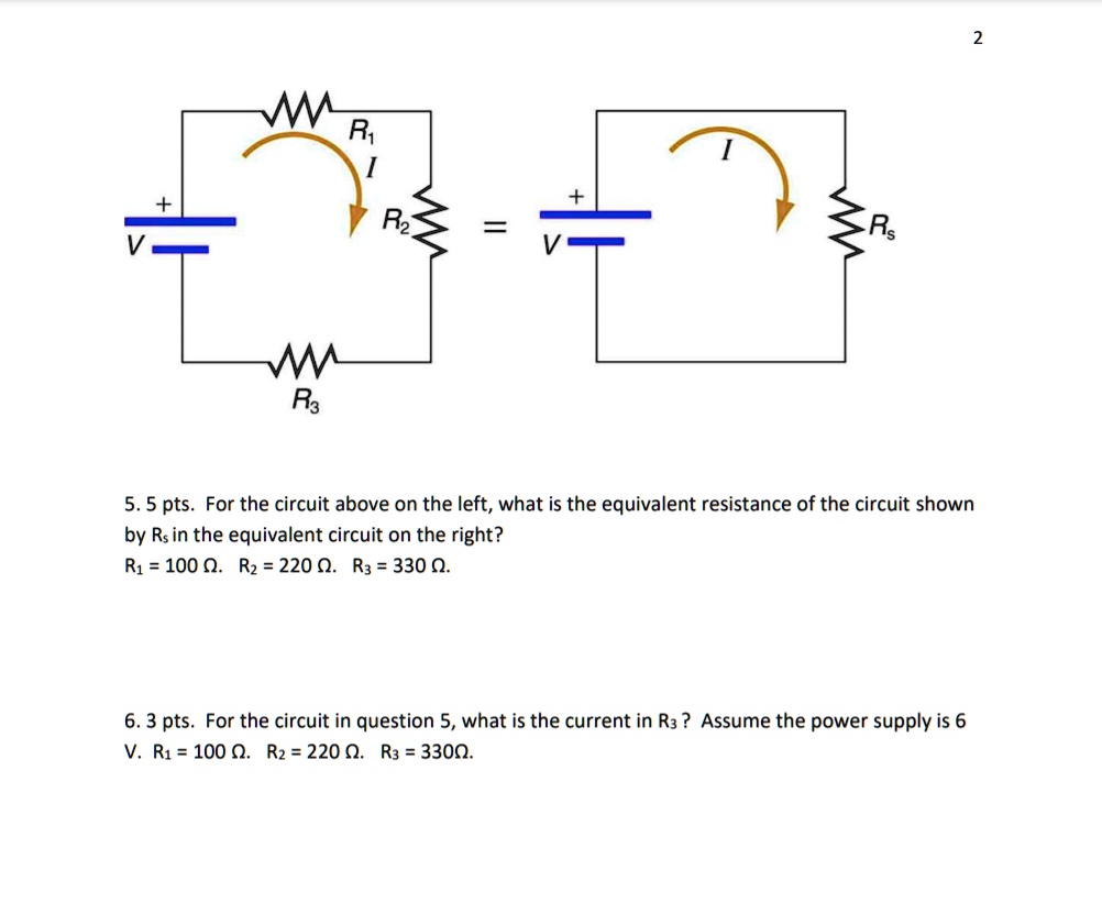 r rz ra 55 pts for the circuit above on the left what is the equivalent ...