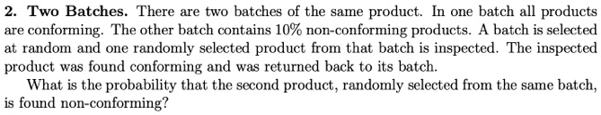 two batches there are two batches of the same product in one batch all ...