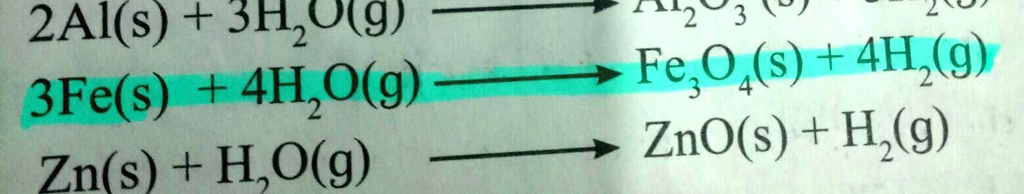 SOLVED: how is 3Fe +4H2O = Fe3O4 +4H2 as valency of fe is not 3 and O2 ...