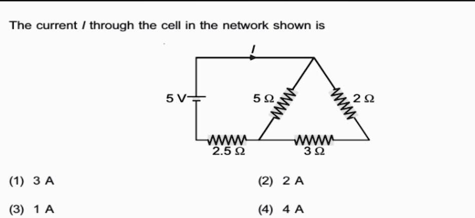 SOLVED: 'The current I through the network shown is' SOLVED: 'The current I through the network shown is'