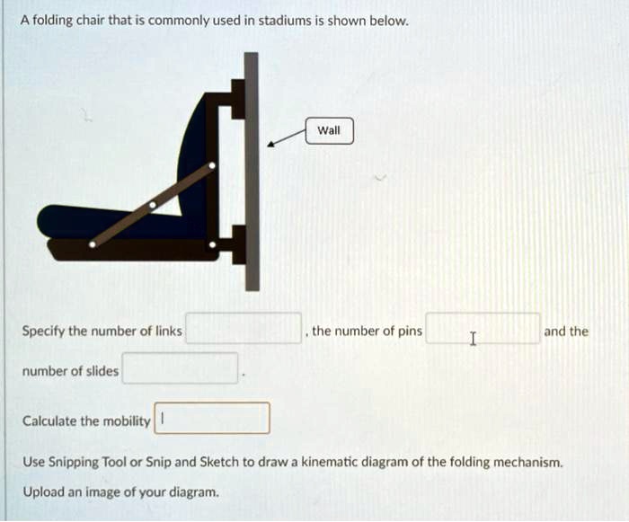 A folding chair that is commonly used in stadiums is shown below Wall ...