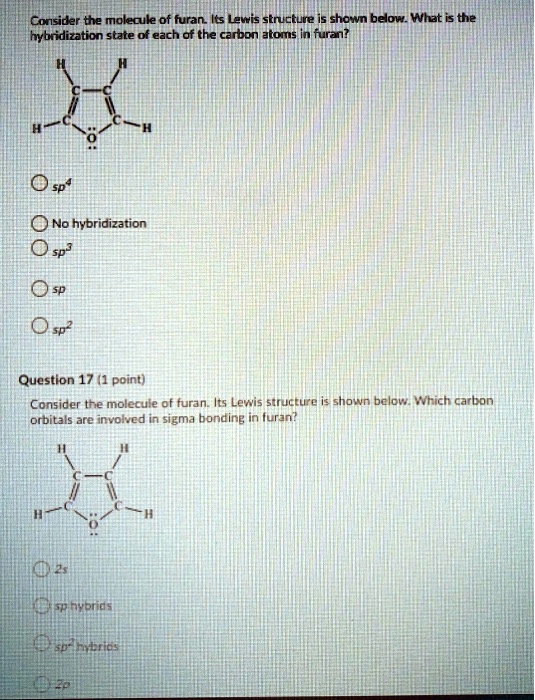 SOLVED: Consider the malecule of uran Its Lewis structure shown below ...