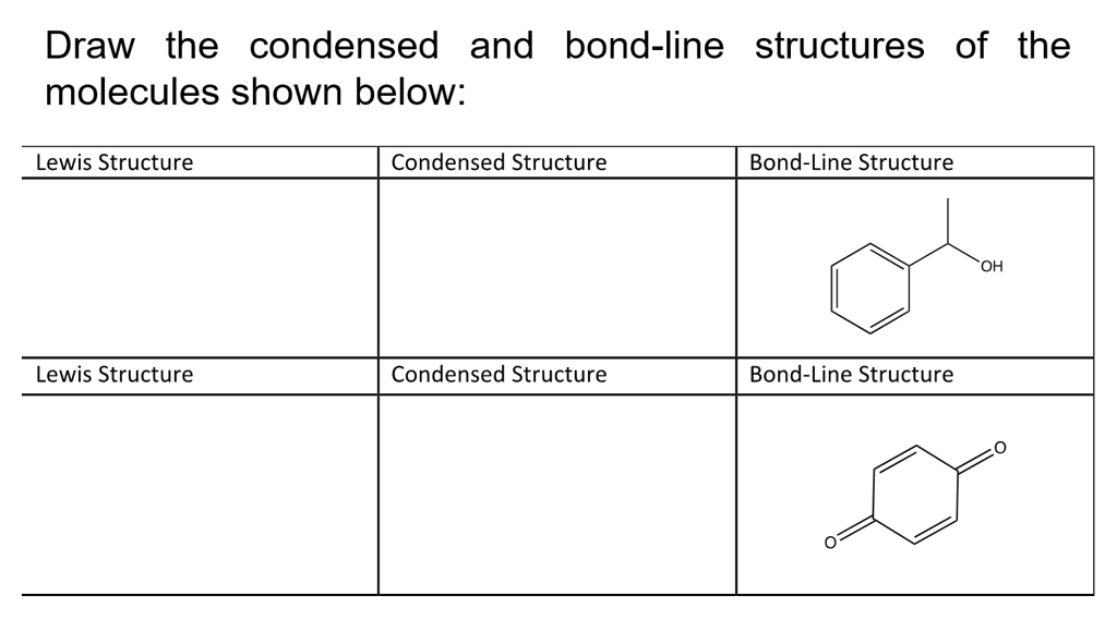 [GET ANSWER] Draw the condensed and bond-line structures of the ...