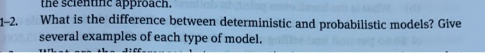 SOLVED: 1-2. What is the difference between deterministic and ...