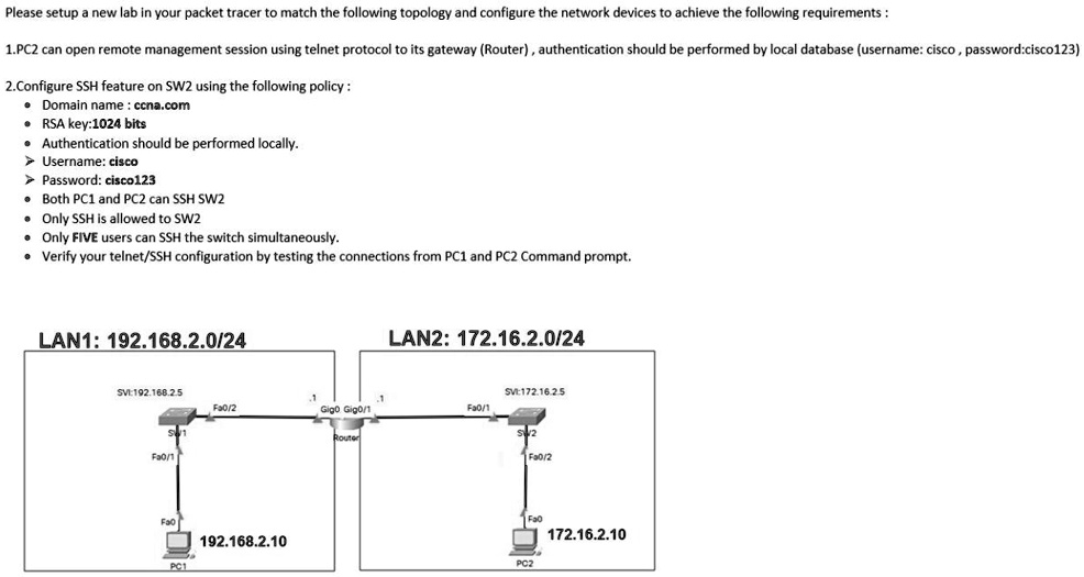 SOLVED: Please write all commands step by step. Thanks ðŸ™ Please set ...