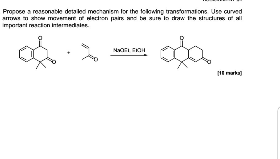 SOLVED: Propose a reasonable detailed mechanism for the following transformations: Use curved ...