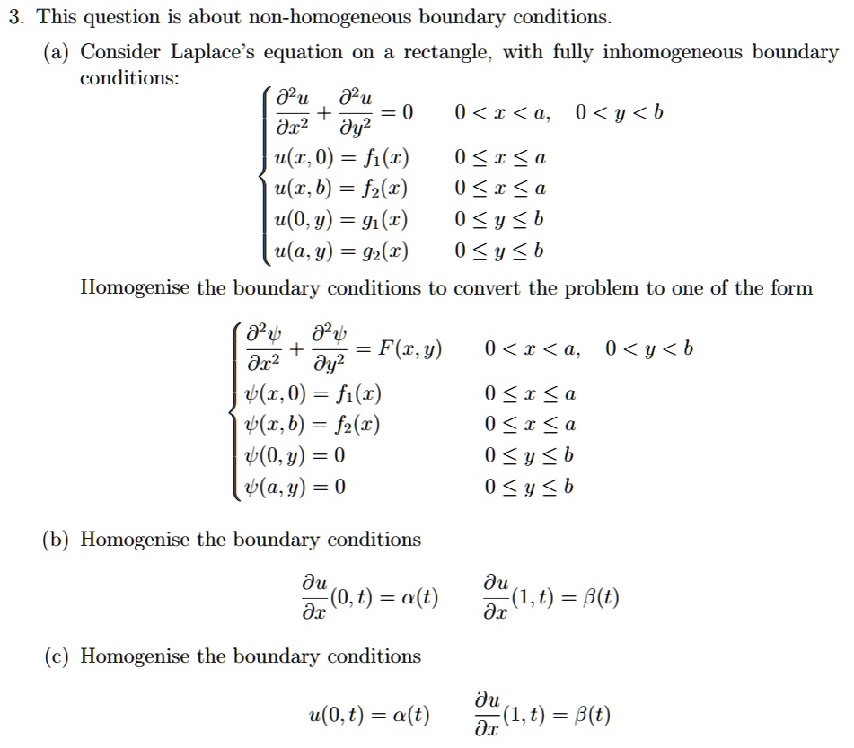 This question is about non homogeneous boundary conditions a...