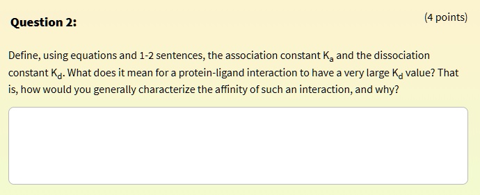 SOLVED: Define, using equations and 1-2 sentences, the association ...
