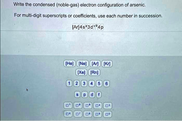 Electron Configuration Of Arsenic Shorthand Electron Configuration