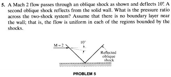 SOLVED: Can anyone help me with the above question? A Mach 2 flow ...