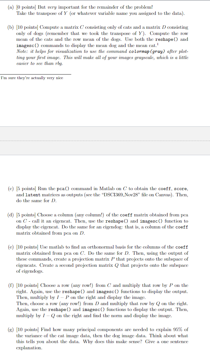 (a) [0 points] But very important for the remainder of the problem ...