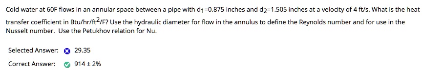 SOLVED: The correct answer is shown. Please show how to get that. Cold ...