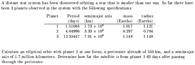 A distant star system has been discovered orbiting a star that is ...