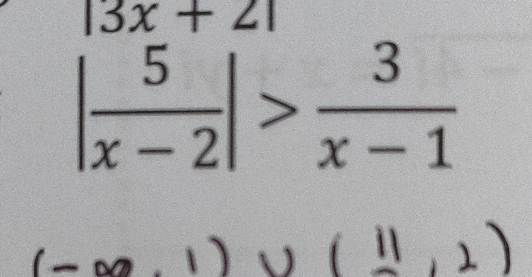 SOLVED 5 x 2 3 x 1 
