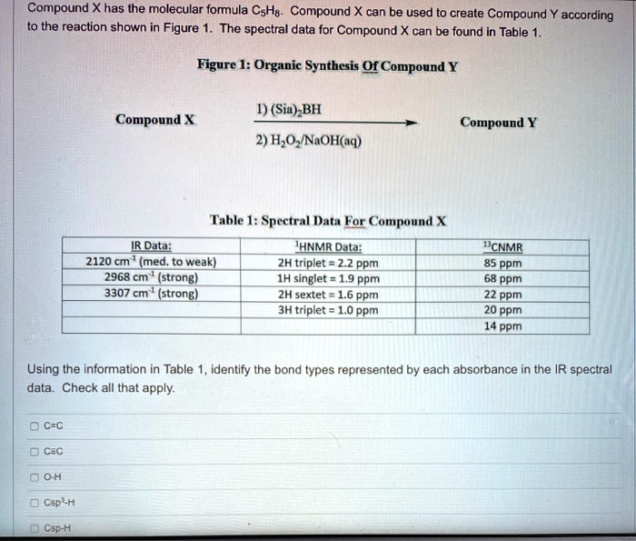 Compound X has the molecular formula C5H8. Compound X can be used to ...