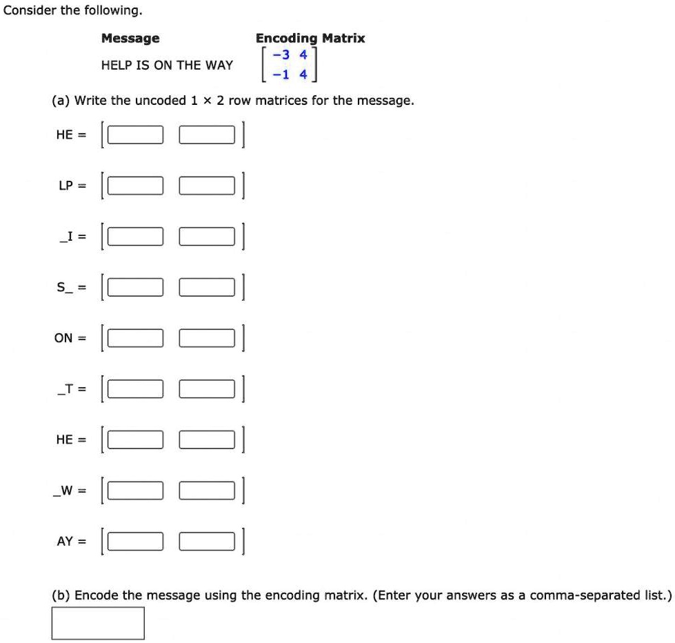 How To Encode A Message Using Matrices Pipeper