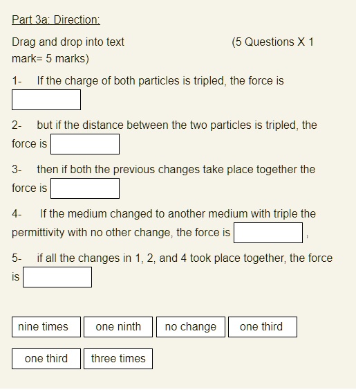 SOLVED: Part 3a' Direction: Drag and drop into text mark= 5 marks ...