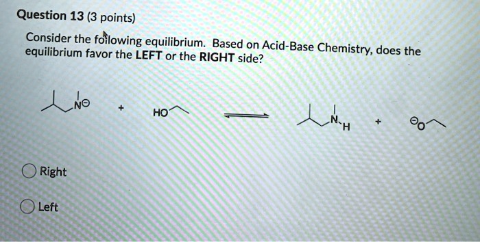 question 13 3 points consider the following equilibrium based on acid ...