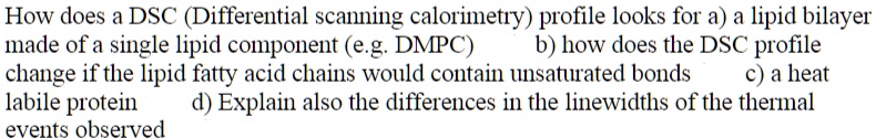 how does a dsc differential scanning calorimetry profile looks for a ...