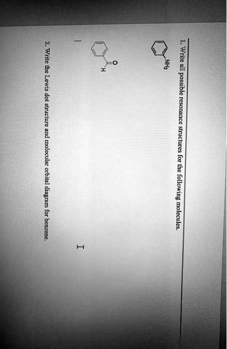 [GET ANSWER] 1. Write all possible resonance structures for the following molecules. NH? H 2 ...