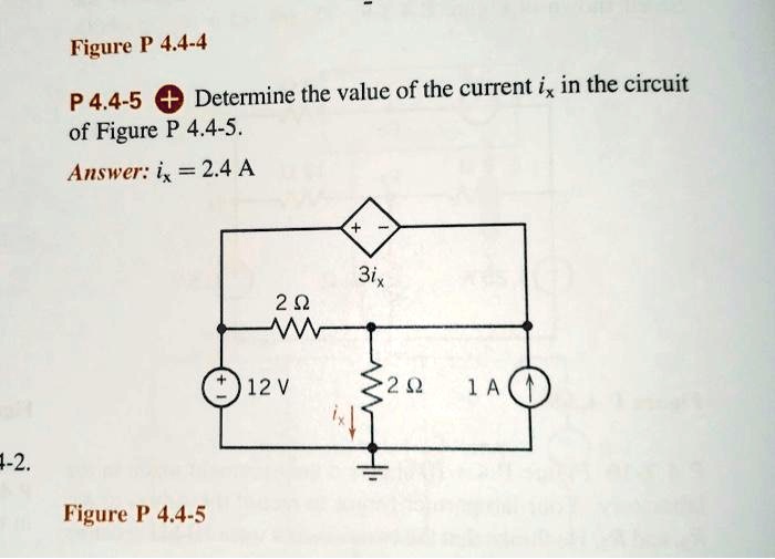 SOLVED: Circuit Theory / Electric Circuits Figure P 4.4-4 P4.4-5Determine the value of the ...