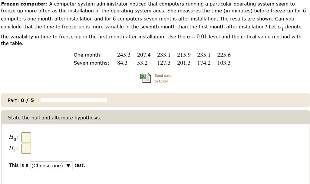 SOLVED: Frozen computer: A computer system administrator noticed that ...