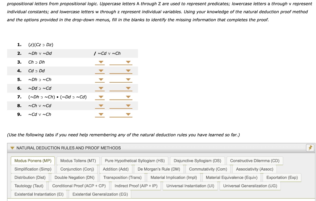 propositional letters from propositional logic uppercase letters ...