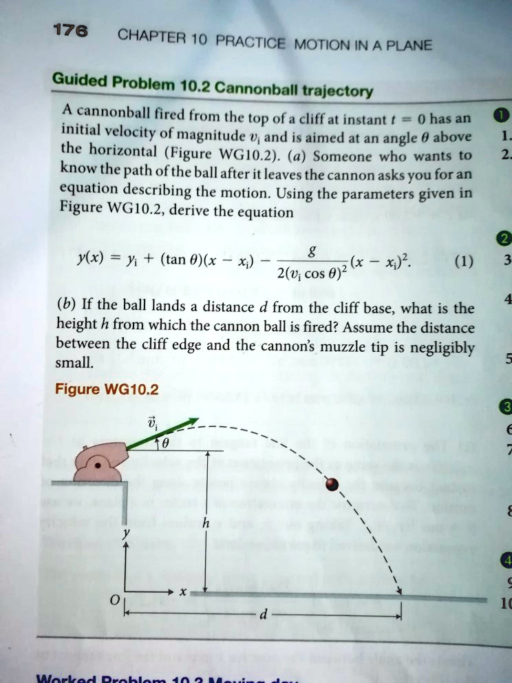 176 chapter 10 practice motion in a plane guided problem 102 cannonball ...