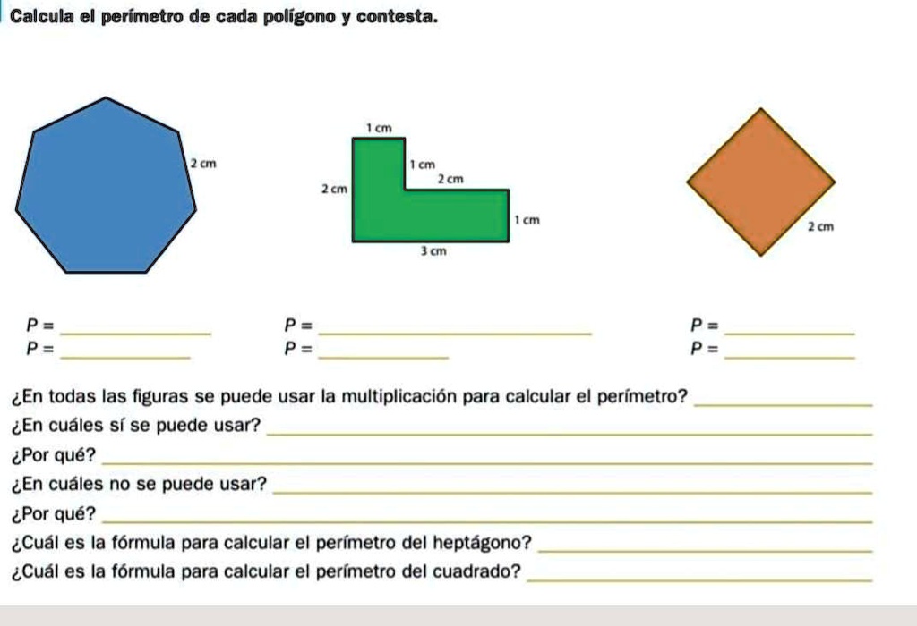 Fórmula Del Perímetro De Un Polígono
