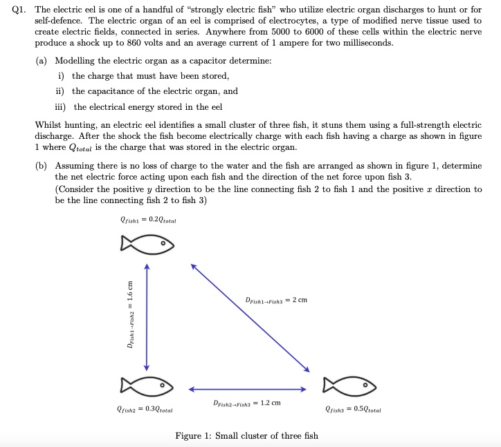 SOLVED: The electric eel is one of a handful of "strongly electric fish ...