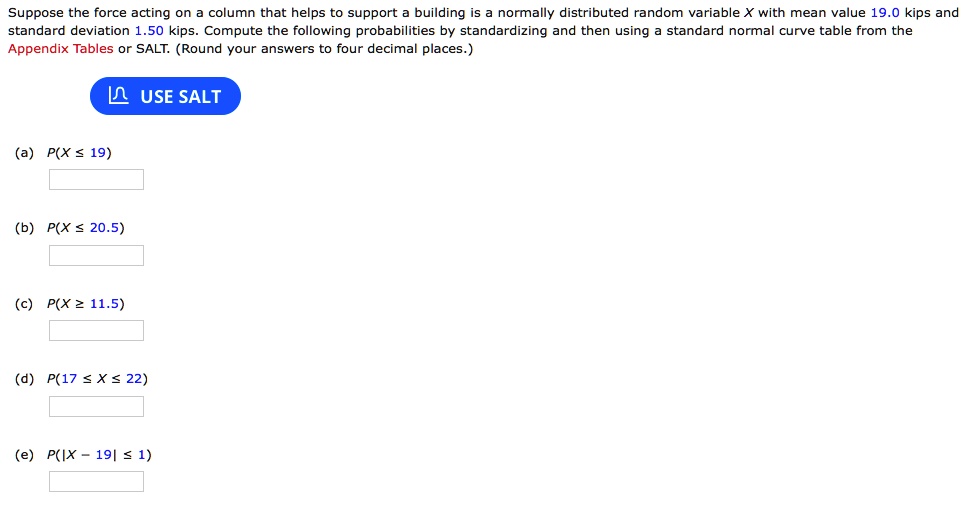 Solved Suppose The Force Acting On Column That Helps To Support Building Is Normally
