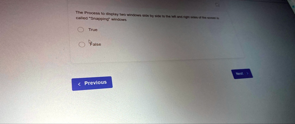 The Process to display two windows side by side to the left and right ...