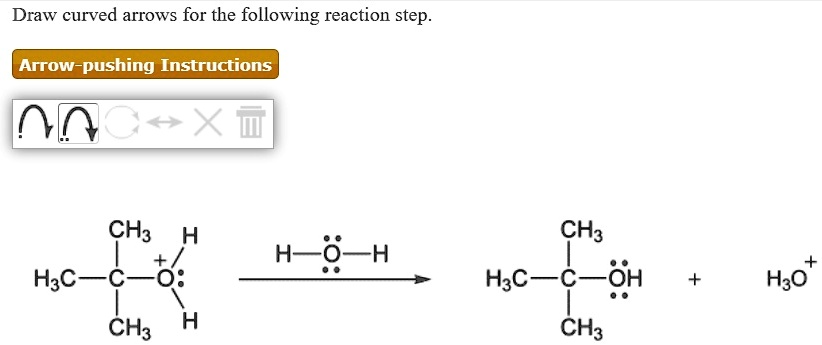 SOLVED: Draw curved arrows for the following reaction step: Arrow-pushing Instructions C+Xm CH3 ...