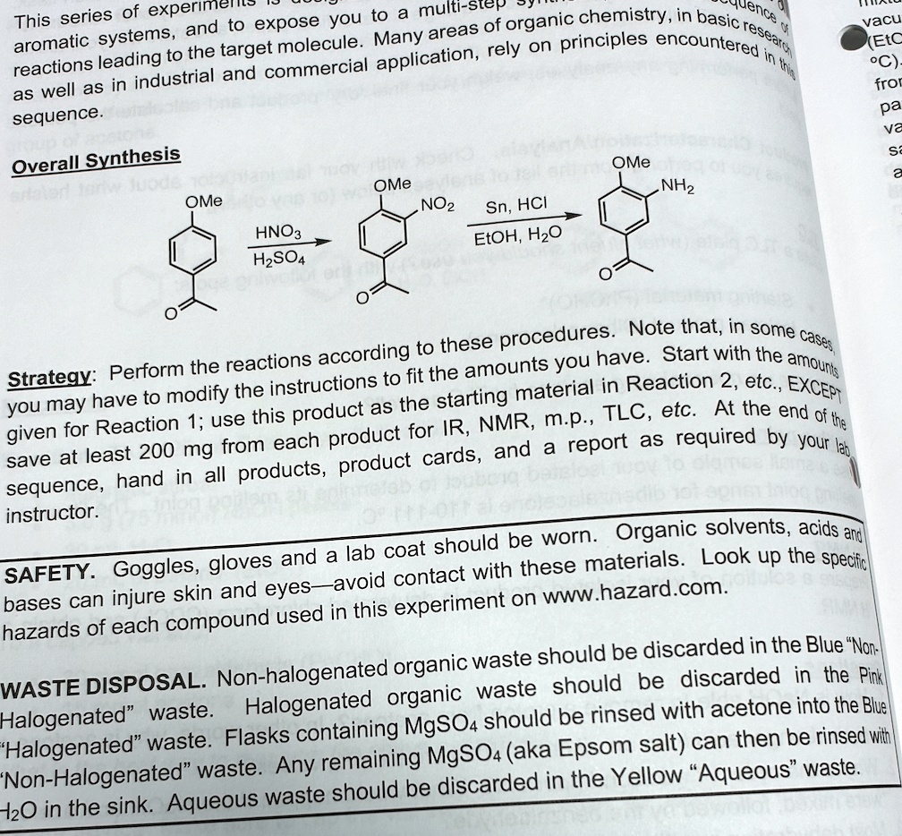 This series of experiments is designed to expose you to a multi-step ...