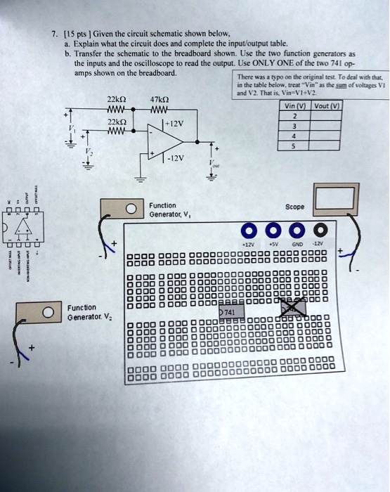 SOLVED: Please help and show all steps. 7. [15 pts] Given the circuit ...