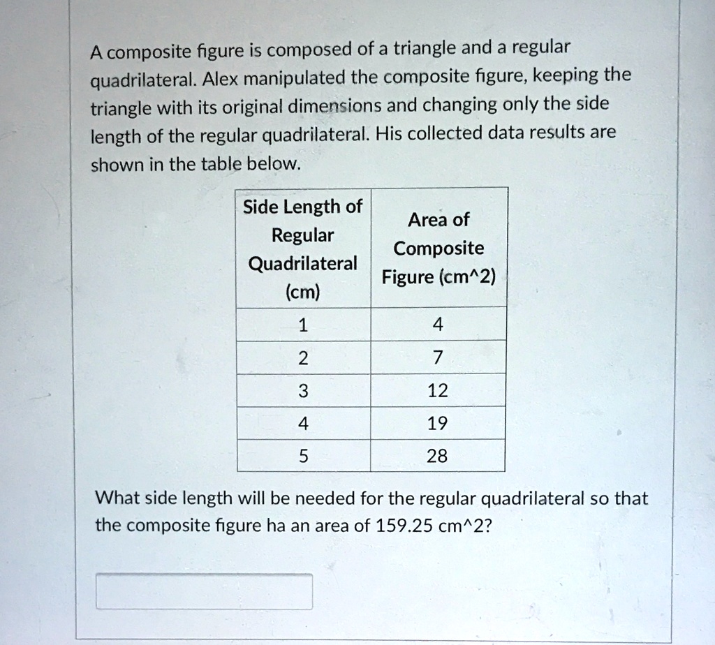 SOLVED: 'A composite figure is composed of a triangle and a regular ...