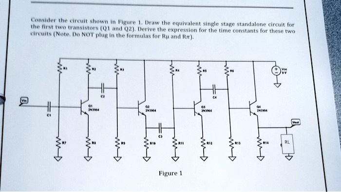SOLVED: Consider the circuit shown in Figure 1. Draw the equivalent single-stage standalone ...