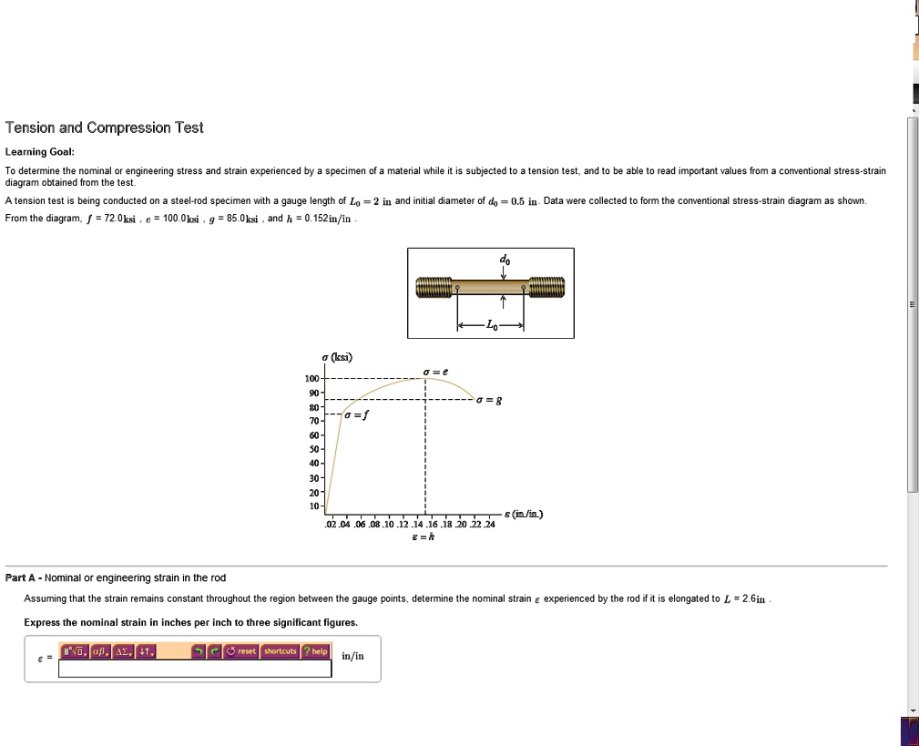 tension and compression test learning goal to determine the nominal or ...