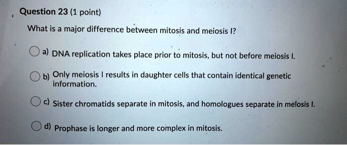 SOLVED: Question 23 (1 point) What is a major difference between ...