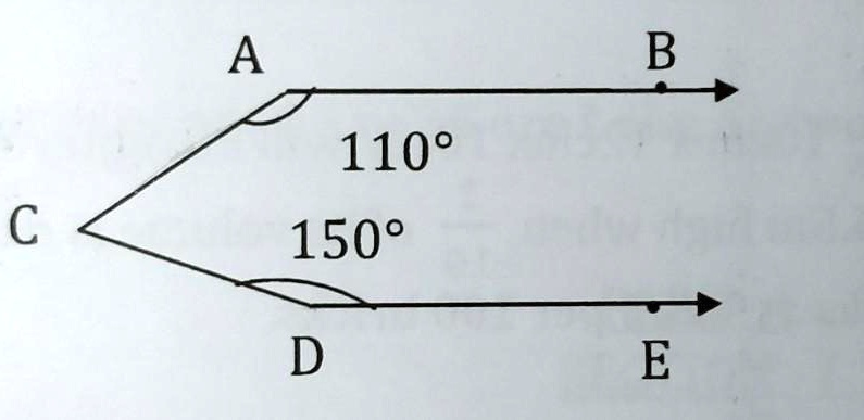 A 110° 150° D B E C