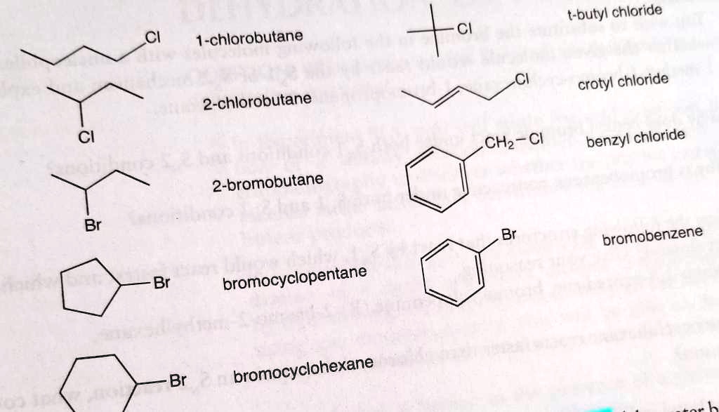 SOLVED: 1. Predict which type of reaction each of the alkyl halides ...
