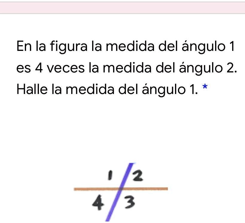 SOLVED: Cual es la respuesta En la figura la medida del ángulo 1 es 4 ... SOLVED: Cual es la respuesta En la figura la medida del ángulo 1 es 4 ...