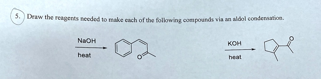 SOLVED: Draw the reagents needed to make each ofthe following compounds ... SOLVED: Draw the reagents needed to make each ofthe following compounds ...