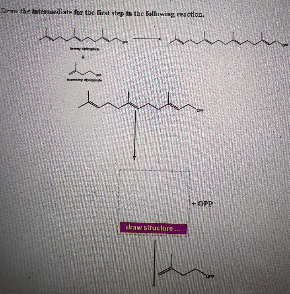 SOLVED: Draw the intermediate for the first step in the following ...
