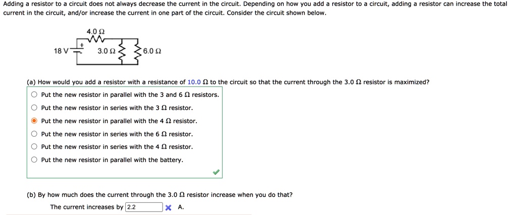 Adding resistor to circuit does not always decrease the current in the ...