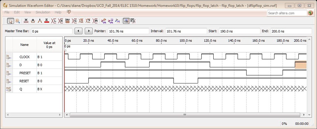 Simulation Waveform Editor - C:/Users/diane/Dropbox/UCDFall2014/ELEC 1510/Homework/Homework10 ...